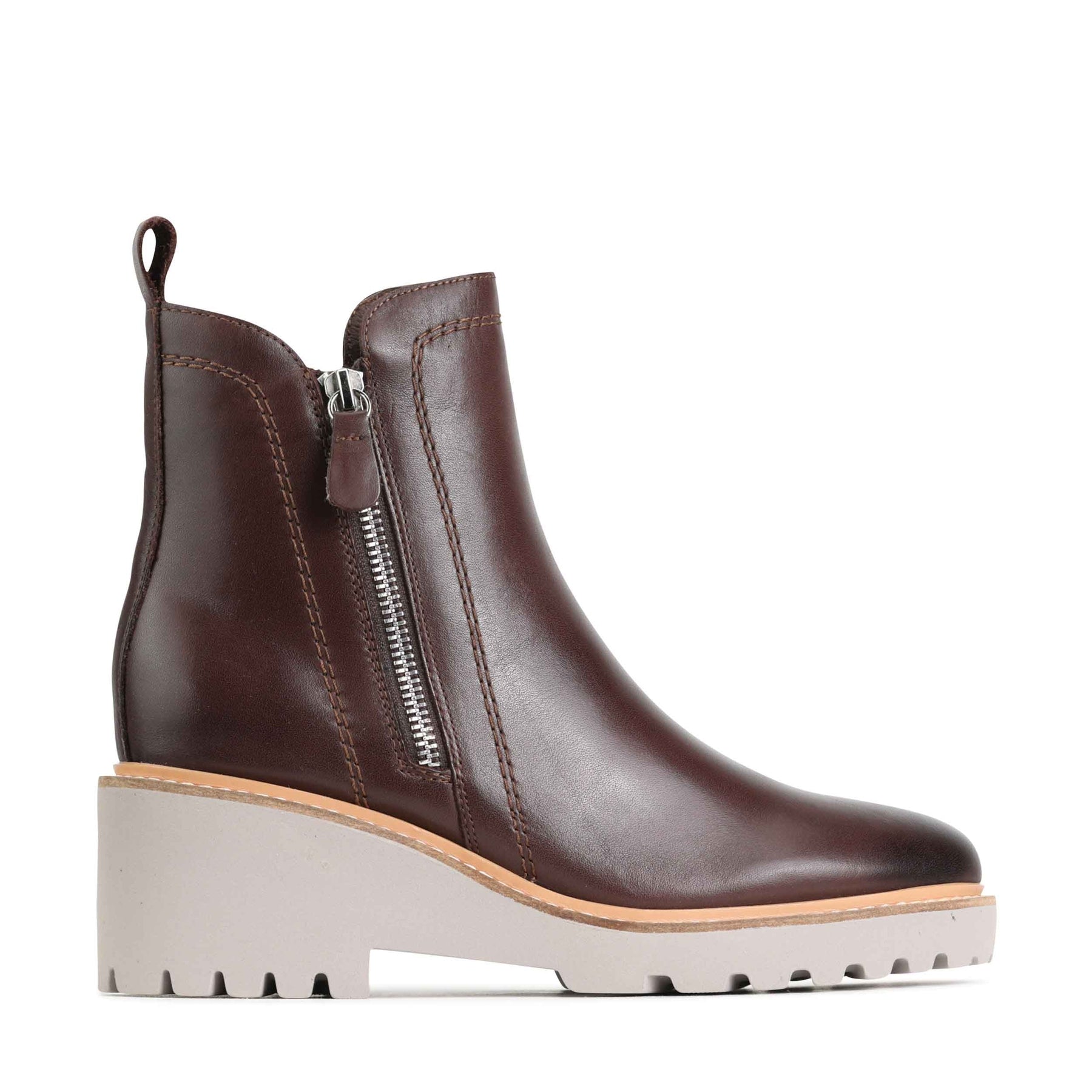 EOS Parson | Women Ankle Boots | Double Metal Zip Leather Rand
