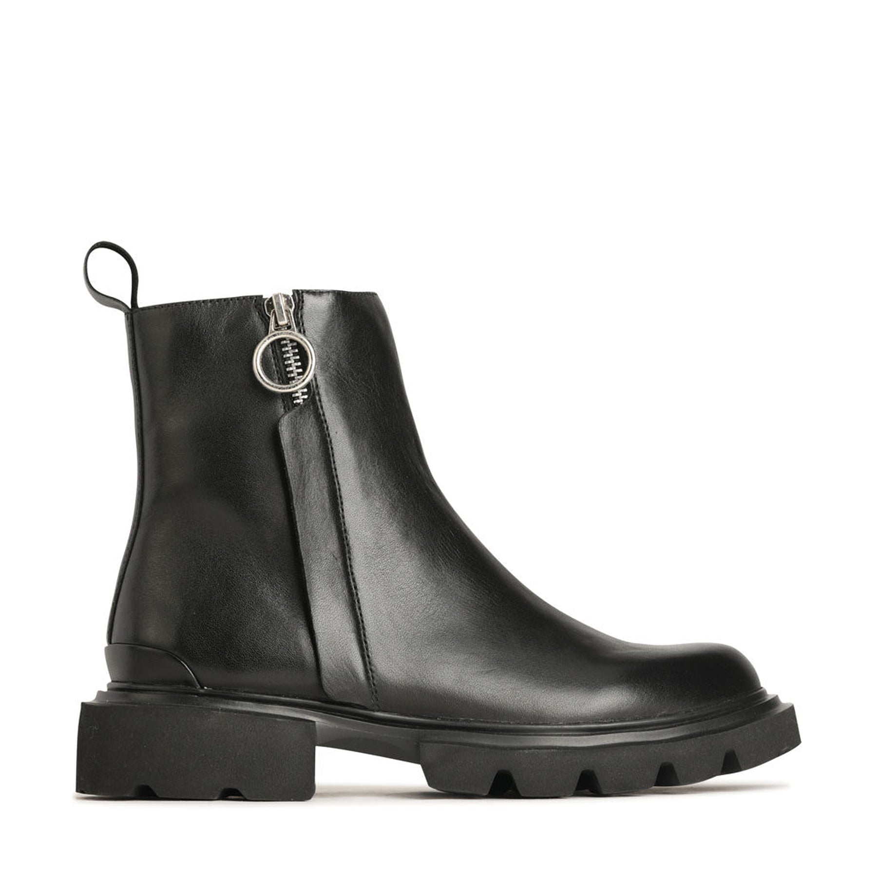 EOS Adela | Women Ankle Boots | Chunky Boots Double Metal Zip