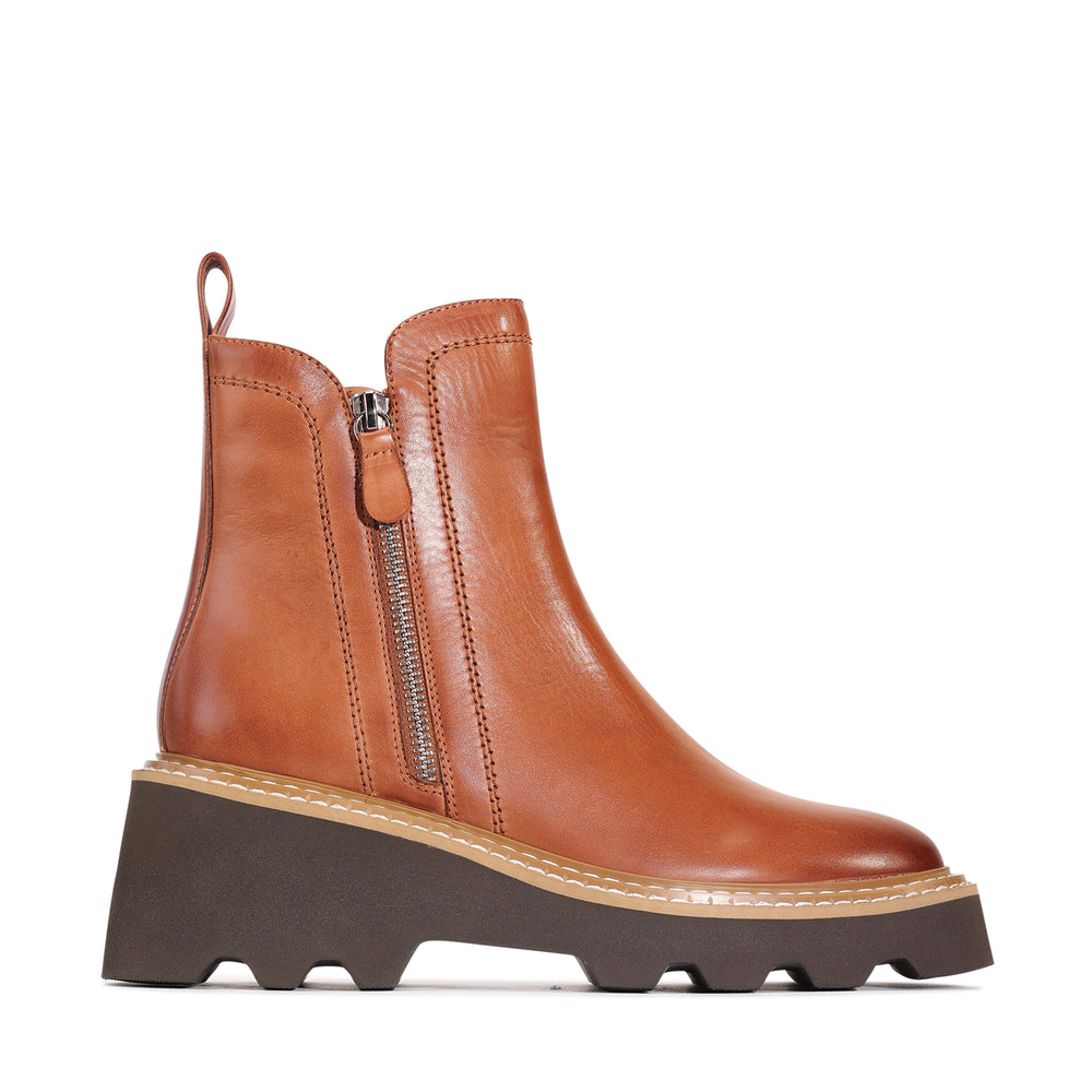 EOS Bae | Women Ankle Boots | Zip Wedge Boots