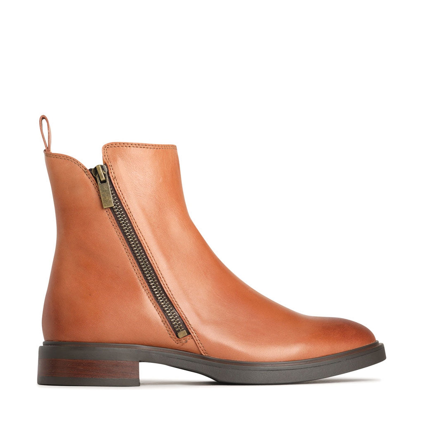 EOS Blaine | Women Ankle Boots | Double Metal Zip Asymmetric Cut