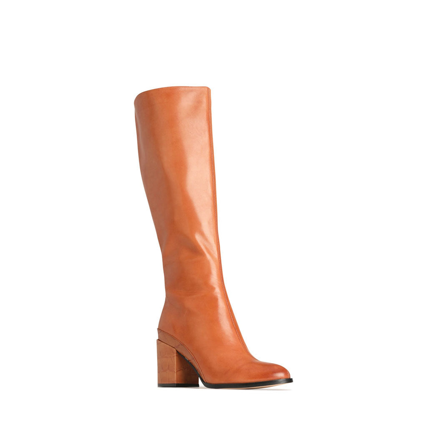 EOS Cashmere | Women High Boots | Minimalist Style Metal Zip