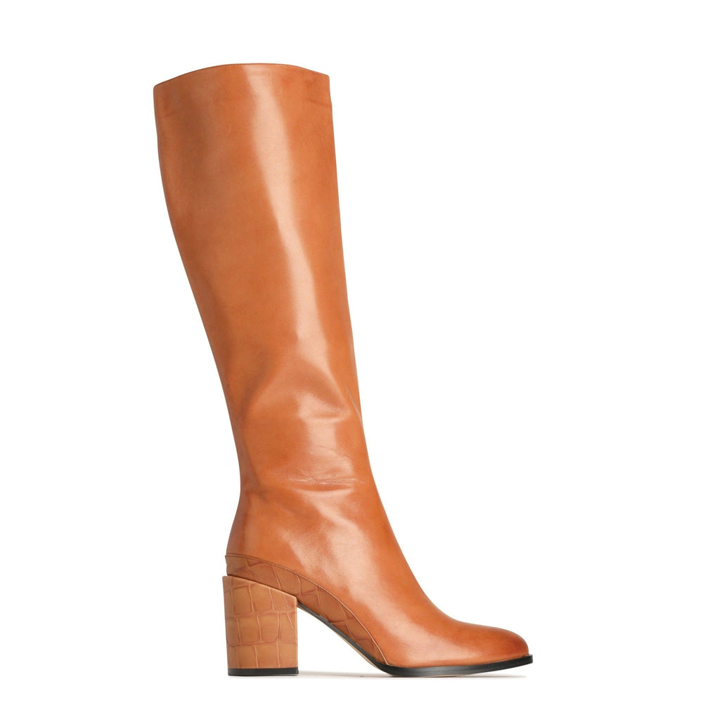 EOS Cashmere | Women High Boots | Minimalist Style Metal Zip