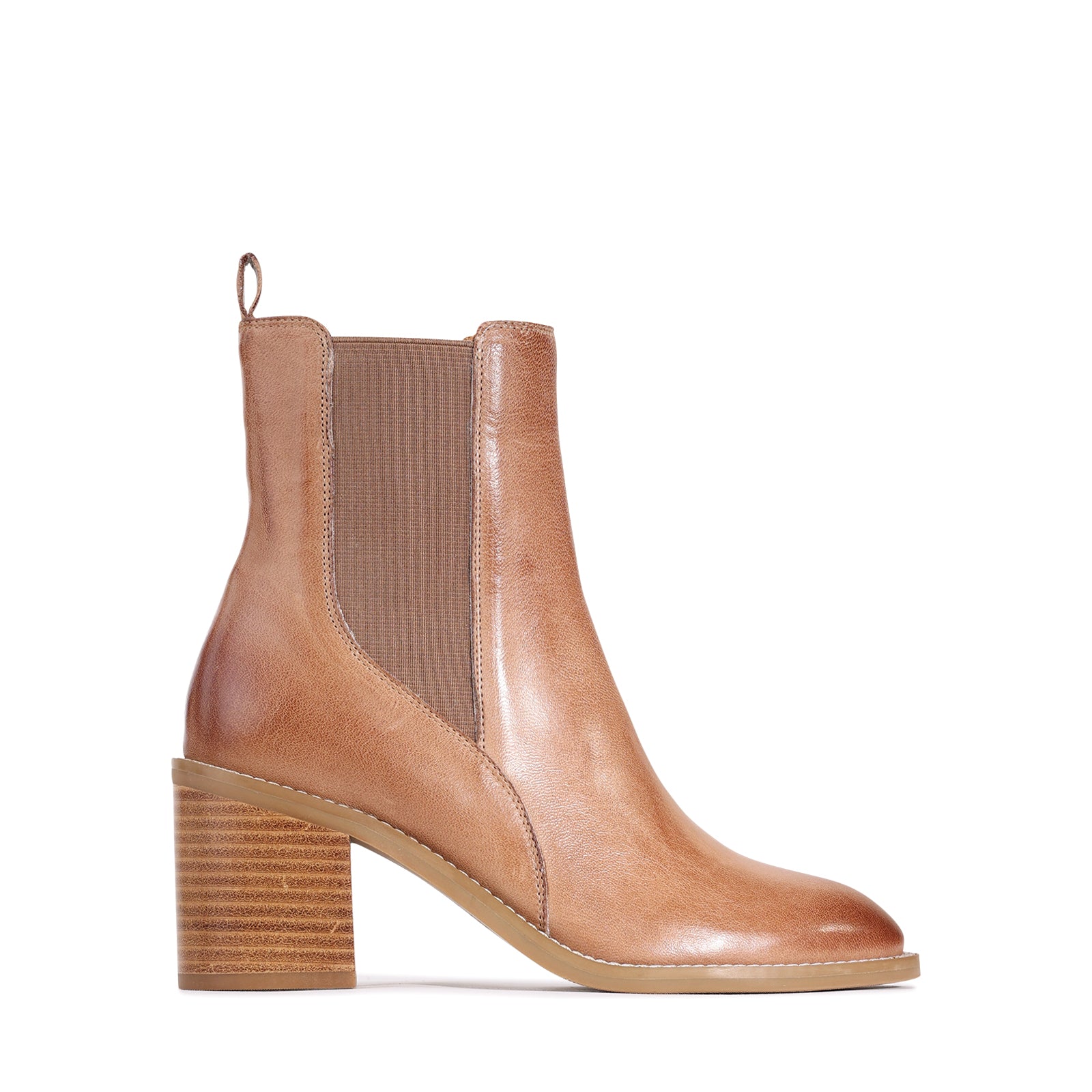 EOS Chai | Women Chelsea Boots | Double Elastic Pull-on Gusset