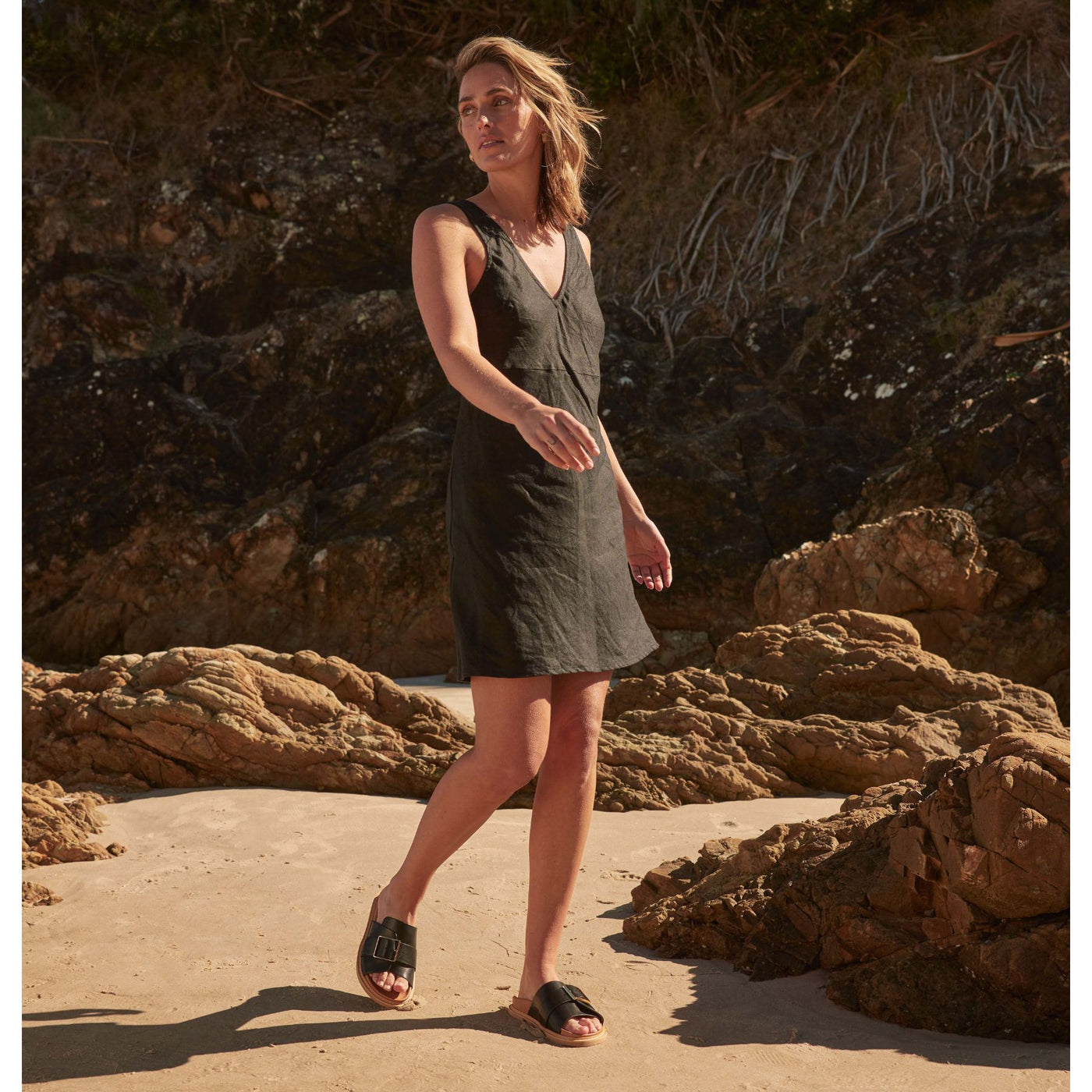 EOS Dede | Women Fussbett | Large Metal Buckle Moulded Footbed