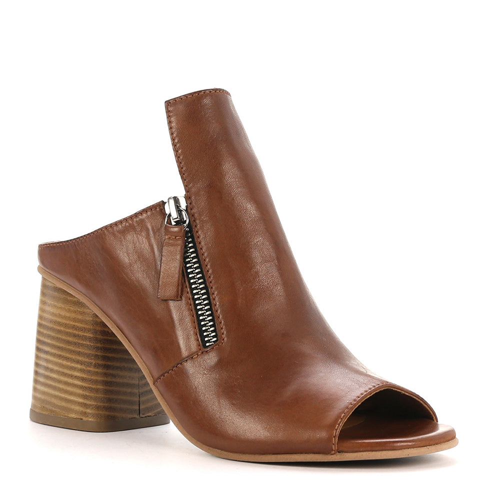 EOS Tale | Women Slides | Outside Zip Block heel