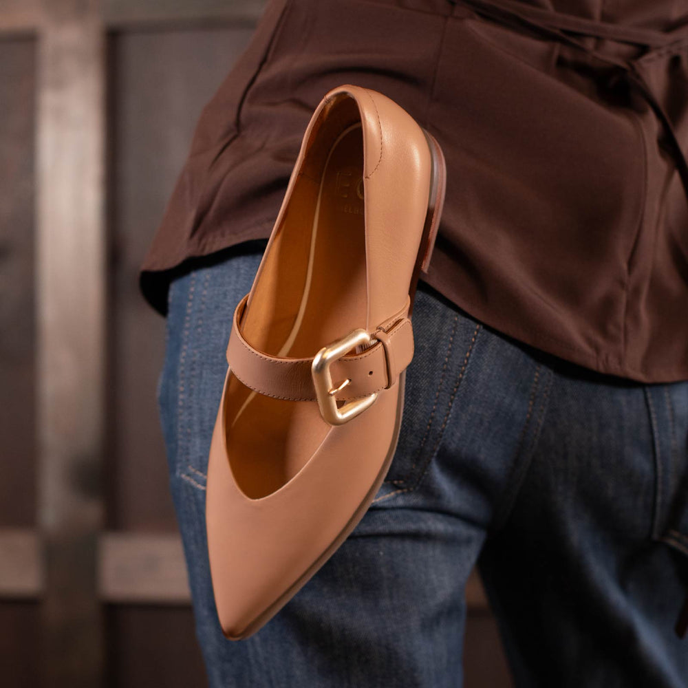 EOS Golden | Women's Sling Back | Mary Jane Strap
