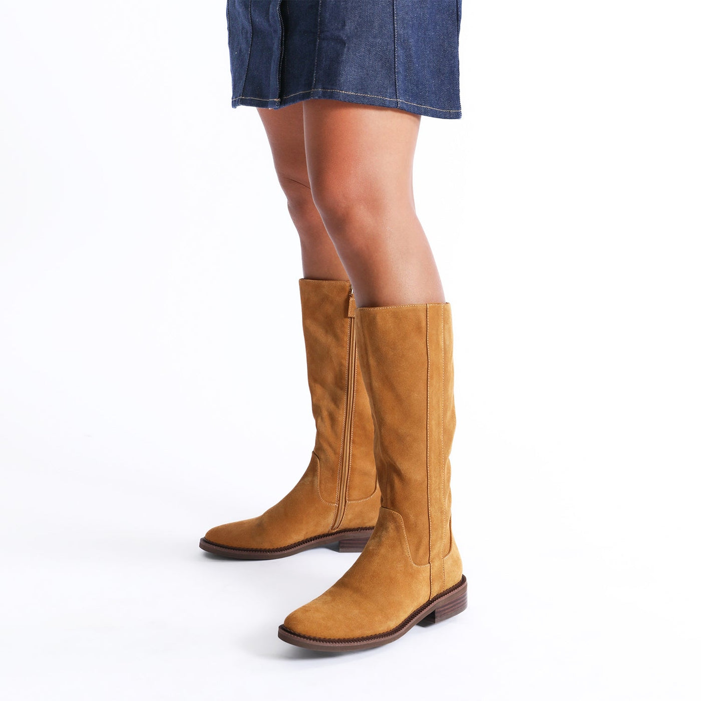 EOS Karlynn | Women Long Boots | Inside Zip and Fitting Elastic