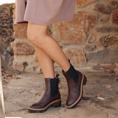 EOS Linear | Women Chelsea Boots | Elastic Gusset Bold Design