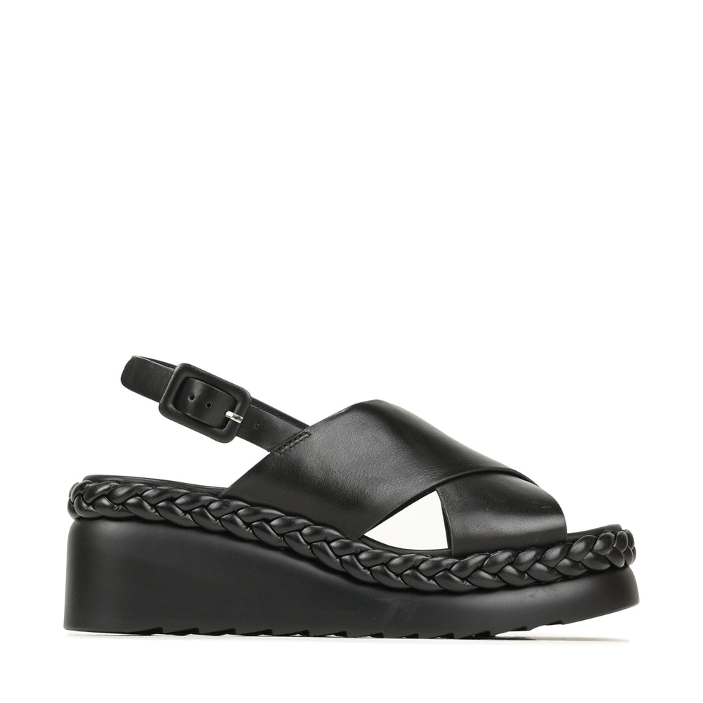 EOS Melia | Women Wedge Slingback | Crossover Sandals