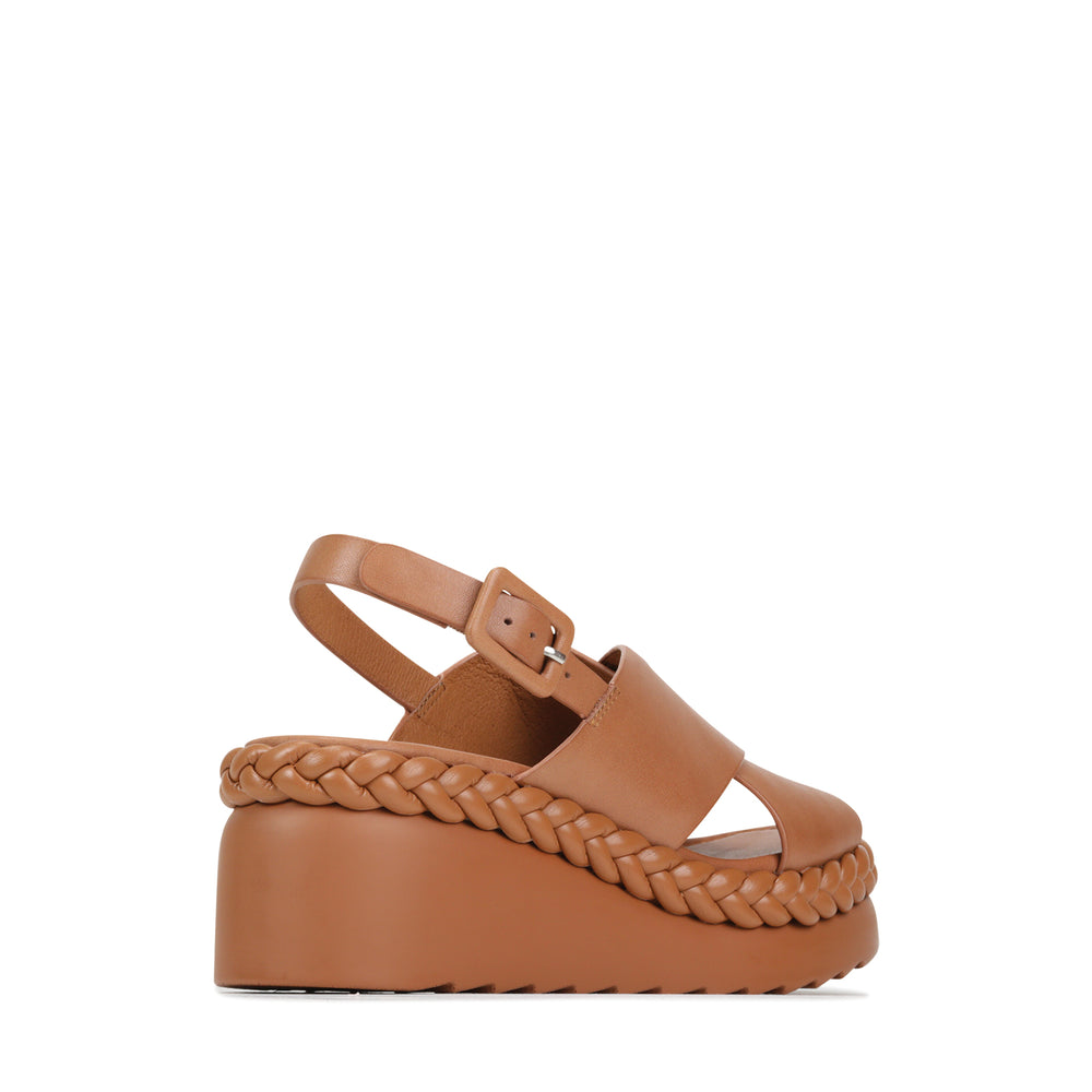 EOS Melia | Women Wedge Slingback | Crossover Sandals