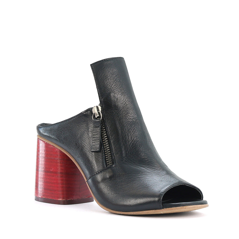 EOS Tale | Women Slides | Outside Zip Block heel