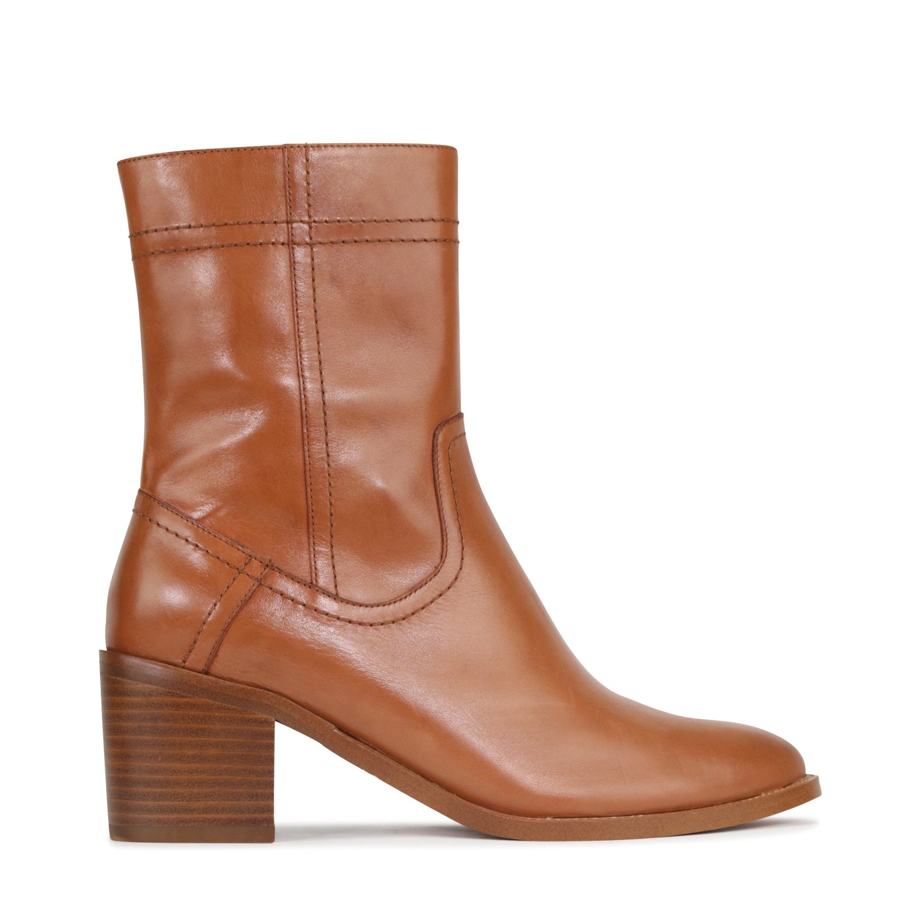 EOS Cicilia | Women Mid Boots | Inside Metal Zip Stiching Details