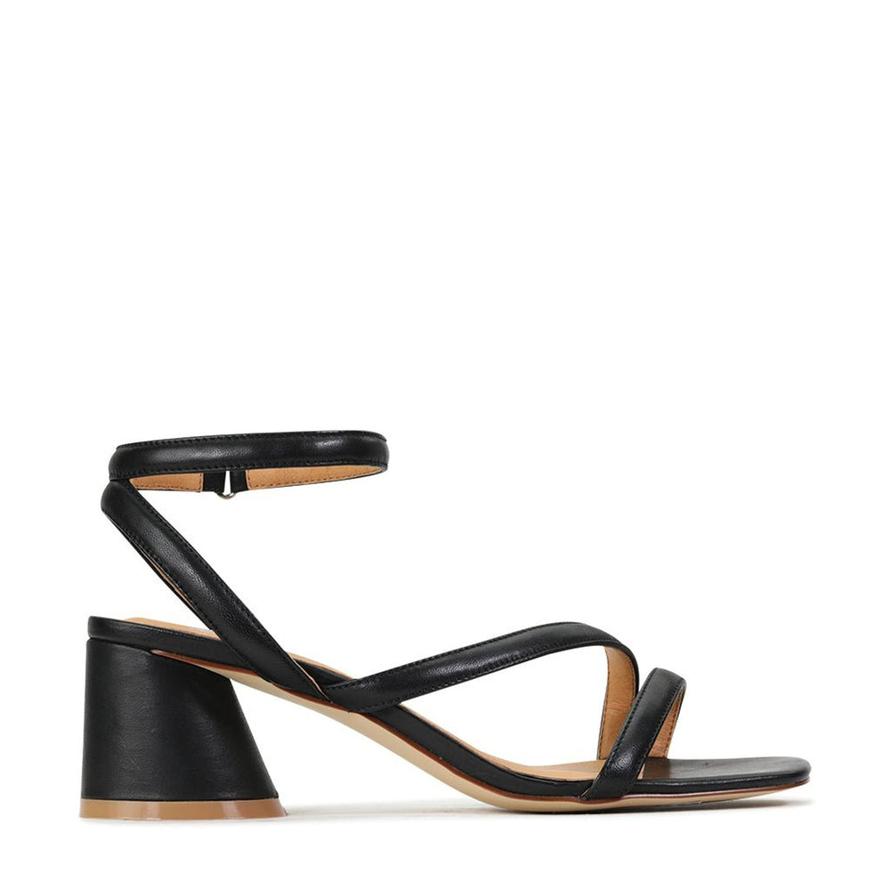 EOS Petricia | Women Ankle Strap Sandals | Round Heel Asymmetric Style